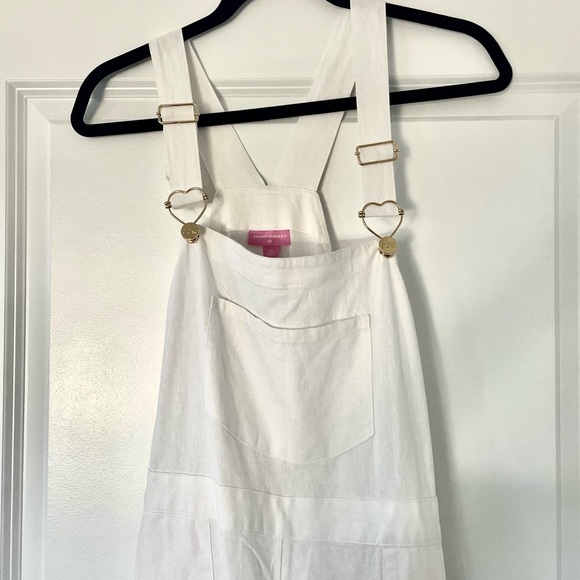 Target | Pants & Jumpsuits | White Overalls Target Heart Shape Details ...